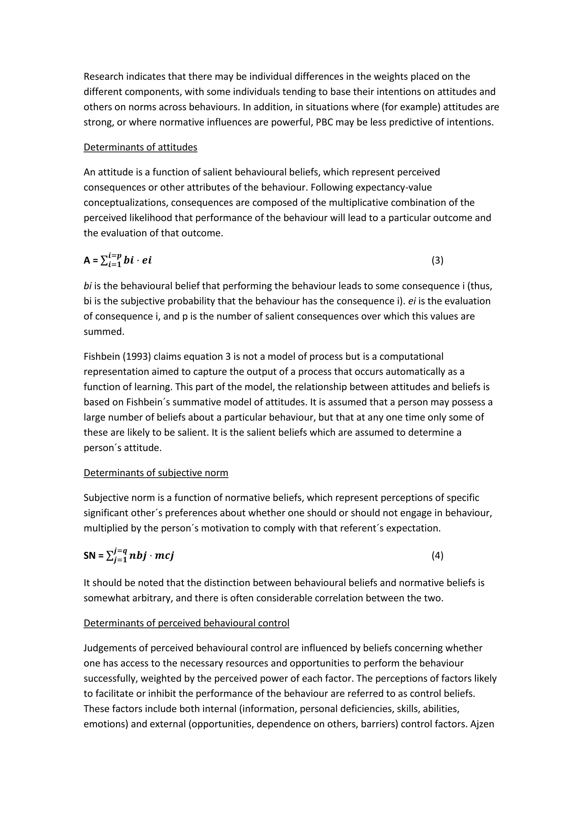 theory of planned behaviour and health behaviour. (1) | DOCX | Science