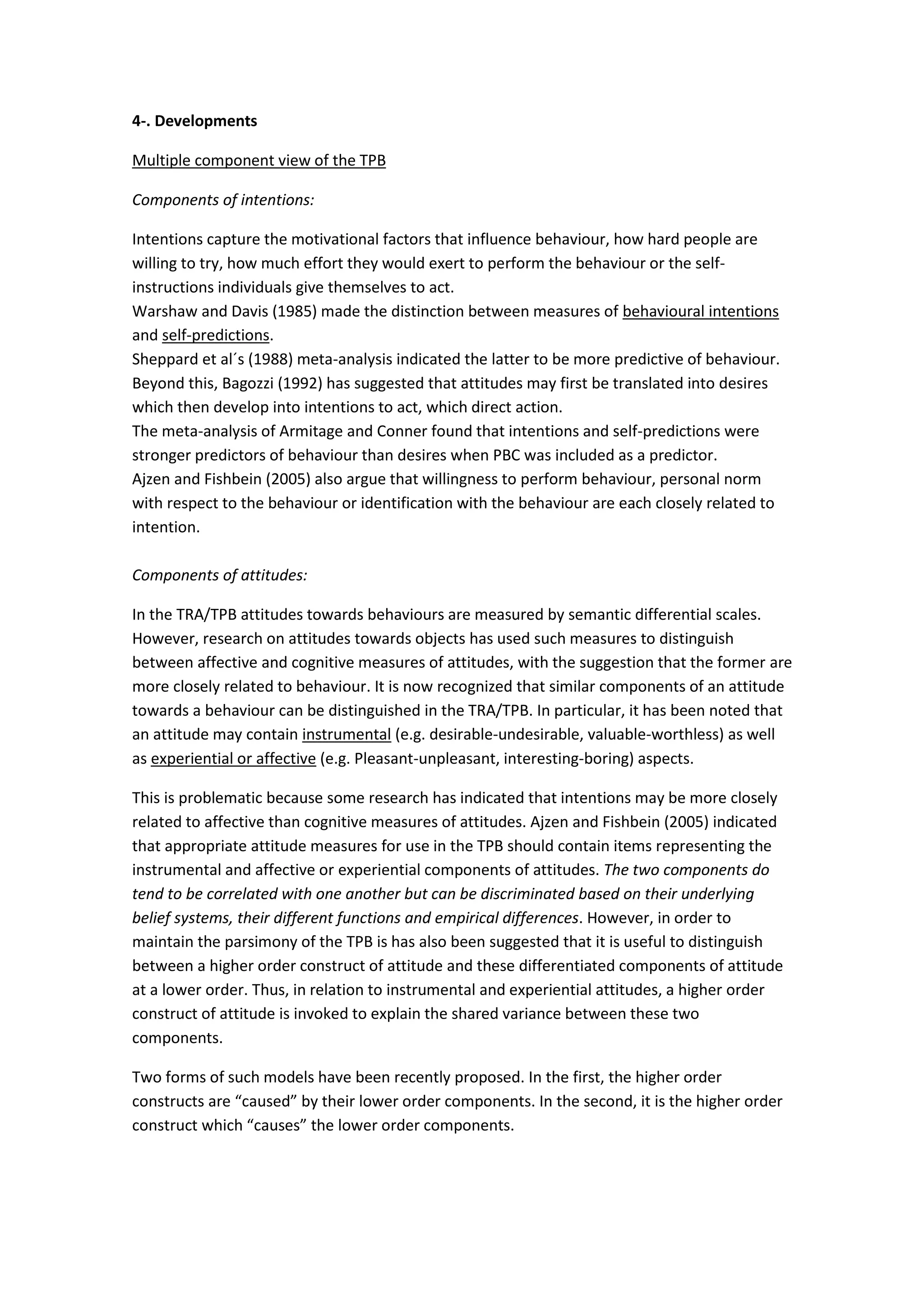 theory of planned behaviour and health behaviour. (1) | DOCX | Science