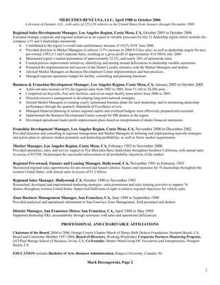Mark Derengowski Resume | PDF
