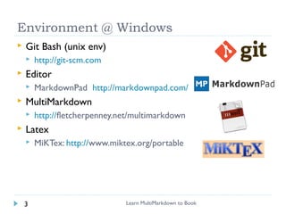 Write book in markdown | PPT