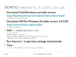 Write book in markdown | PPT