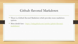 Markdown – An Introduction | PPTX