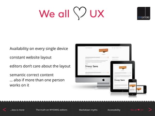 Markdown vs. WYSIWYG - Stop using the web like a word document | PDF