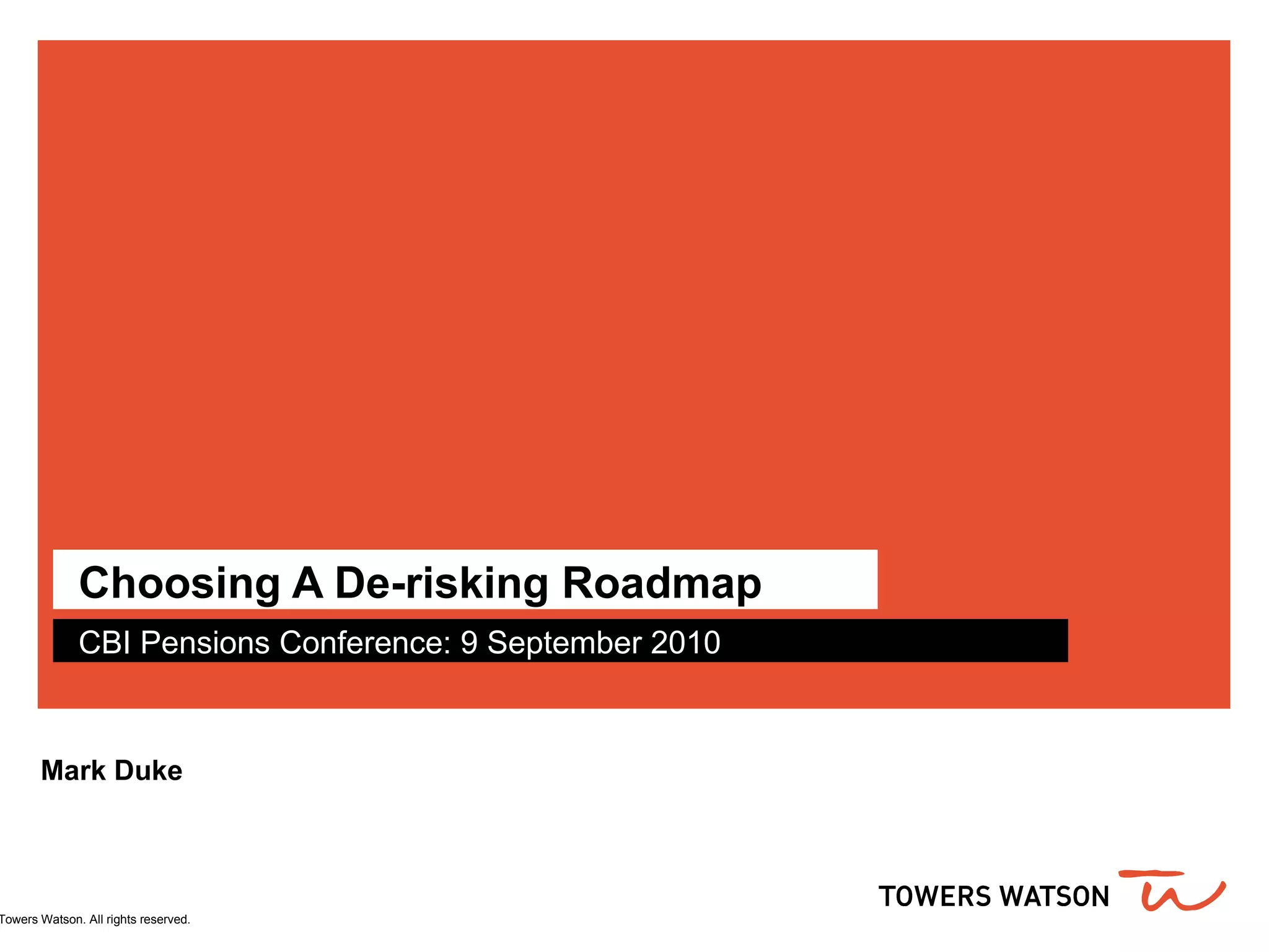 Choosing a de-risking roadmap | PPT