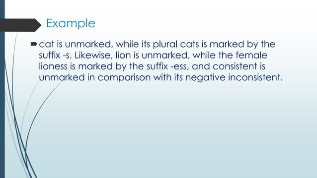 Markedness: Marked and Unmarked forms | PDF