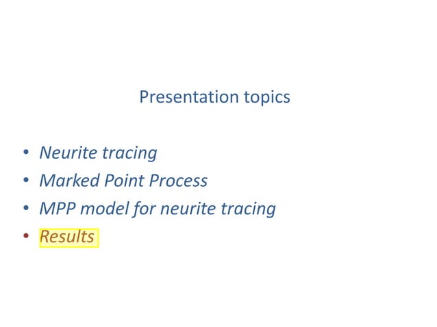 Marked Point Process For Neurite Tracing Pdf 3 D Graphics Computer Software And Applications