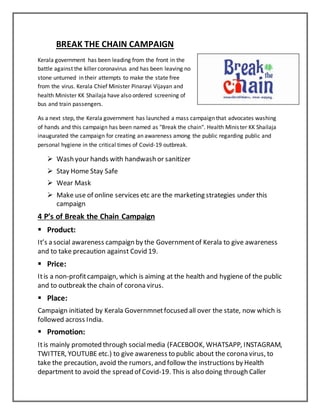 Break the Chain Campaign | PDF