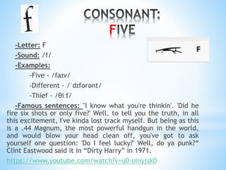 Vowels and consonants | PPT