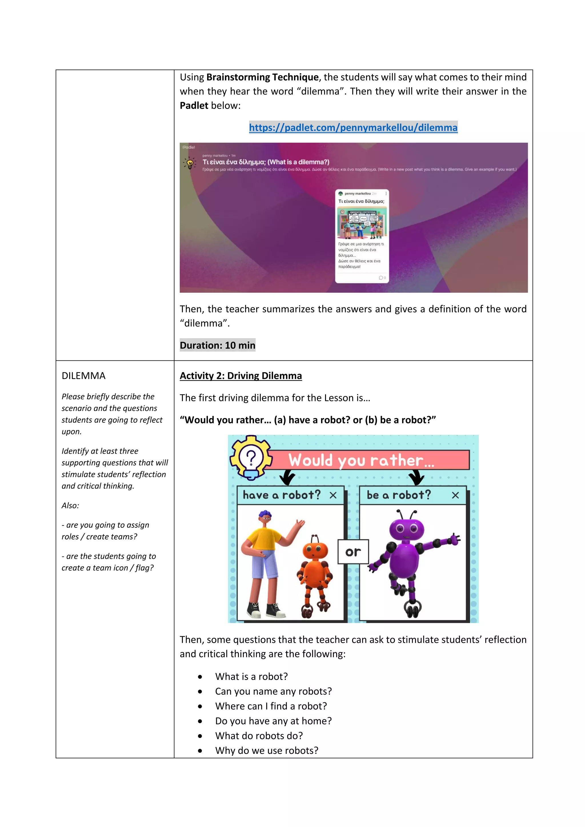 Lesson Plan: "Robots are Everywhere!" | PDF