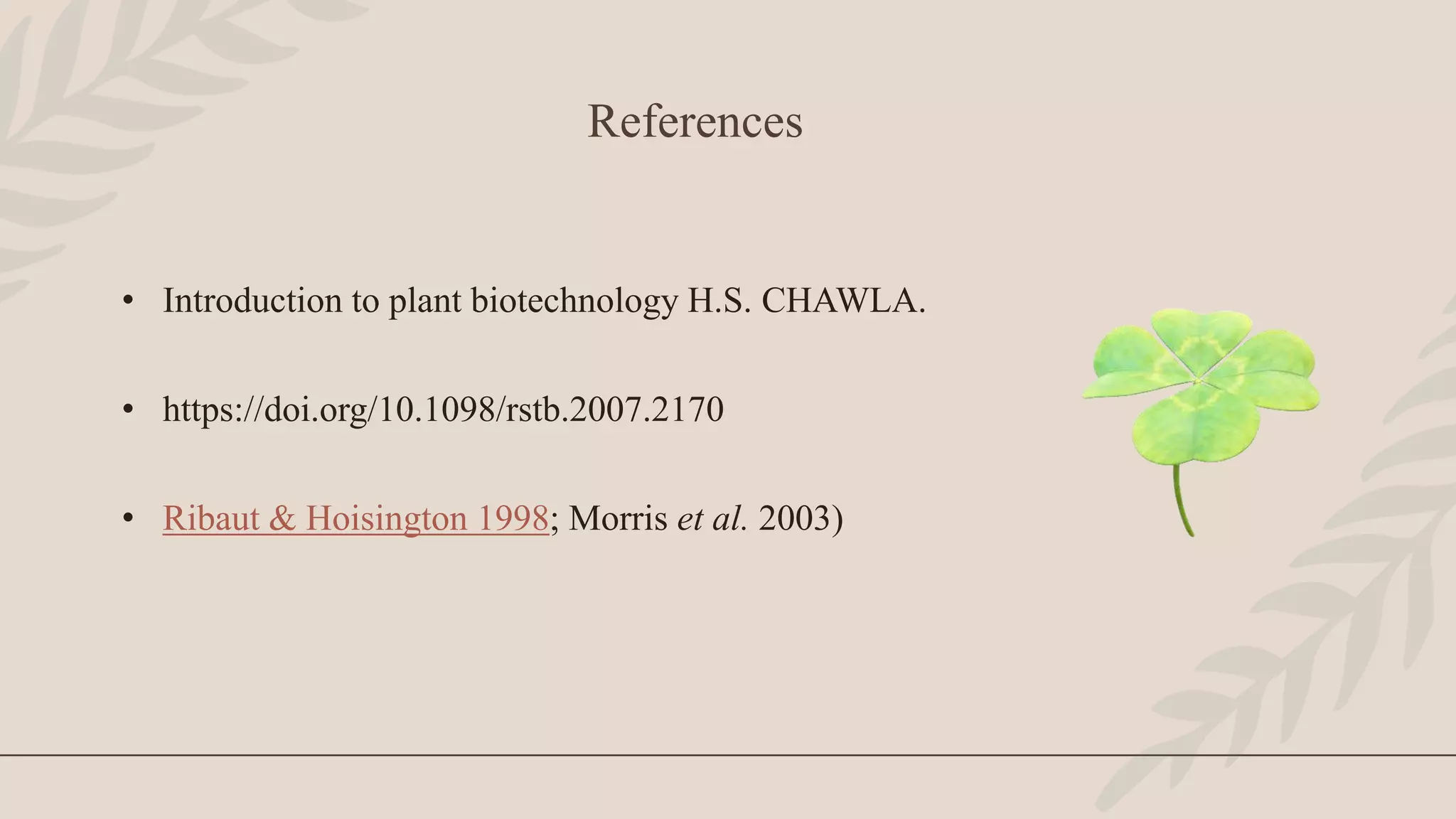 Marker Assisted Selection Mas Plant Biotech 1 Pptx