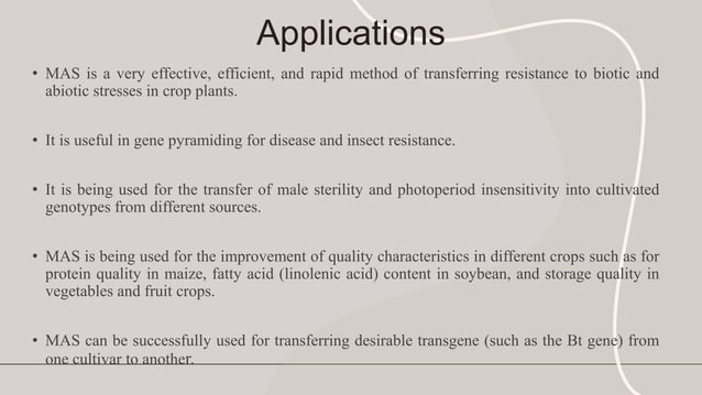 Marker-assisted selection (MAS) plant biotech 1.pptx