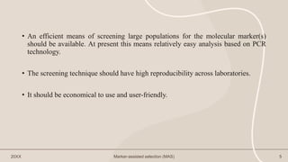 Marker-assisted selection (MAS) plant biotech 1.pptx
