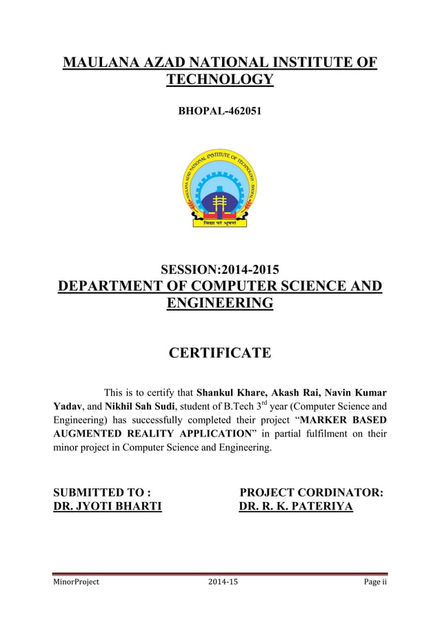 Marker based augmented reality app | PDF