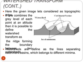 Marker Controlled Segmentation Technique for Medical application | PPT