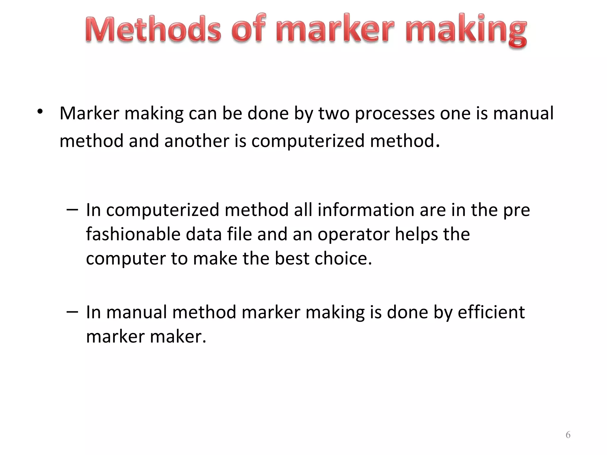Marker making | PPT