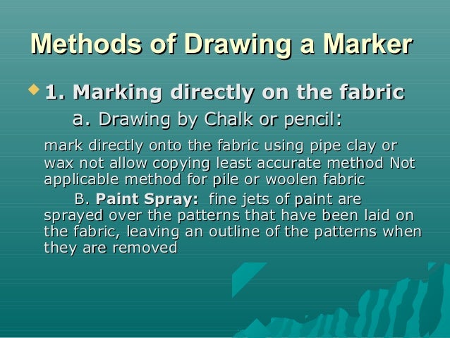 Marker making