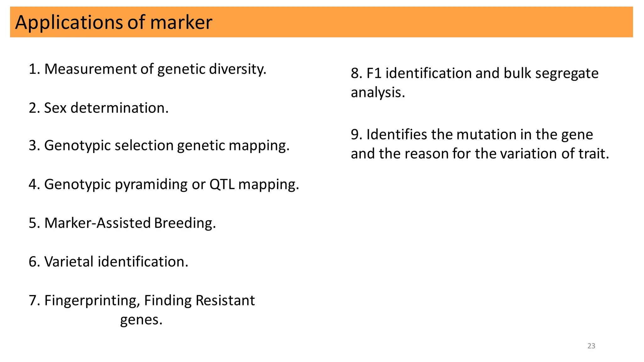 Molecular markers and its use in plant breeding | PDF