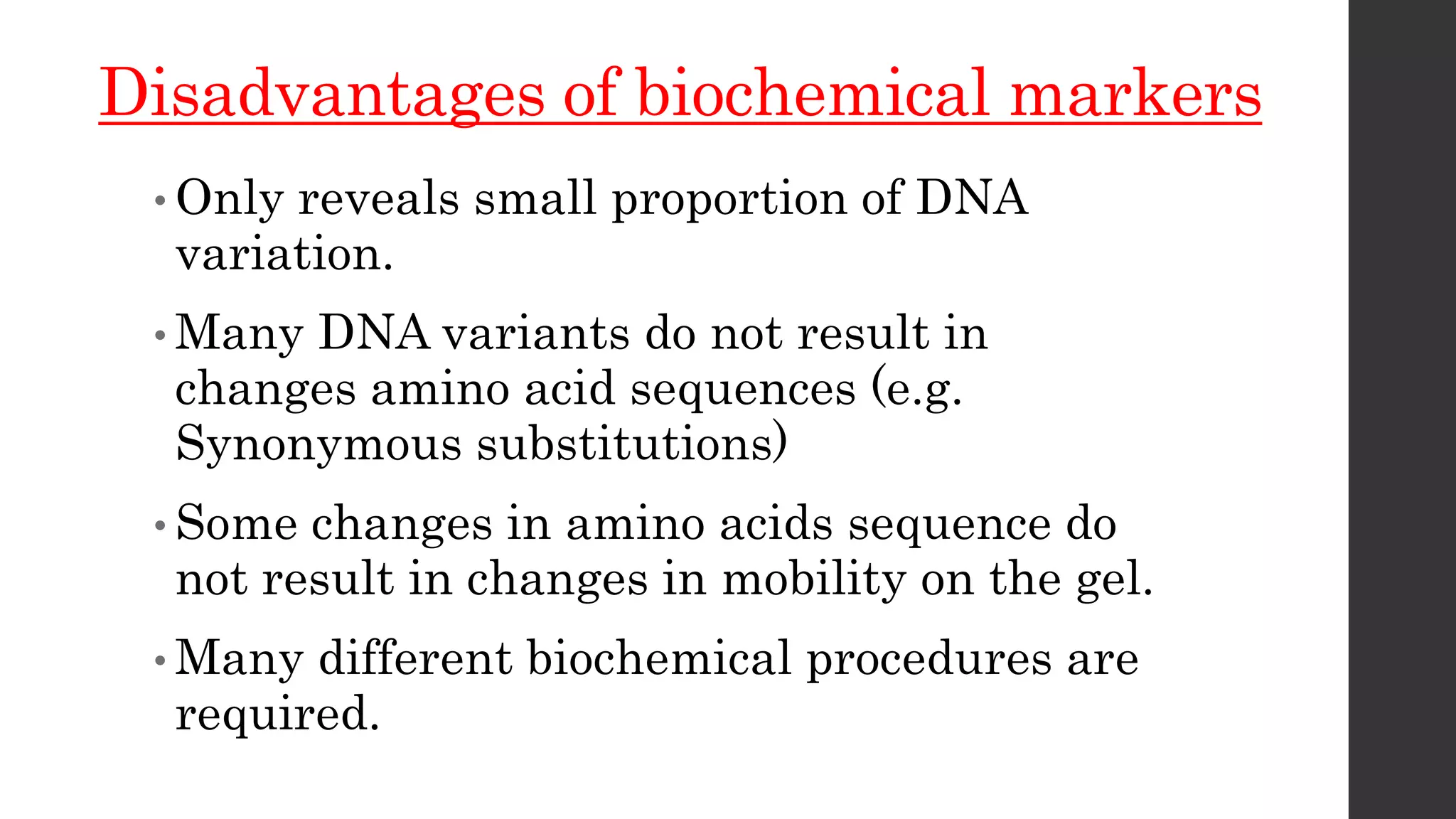 Morphological, Cytological and Biochemical Markers | PPTX