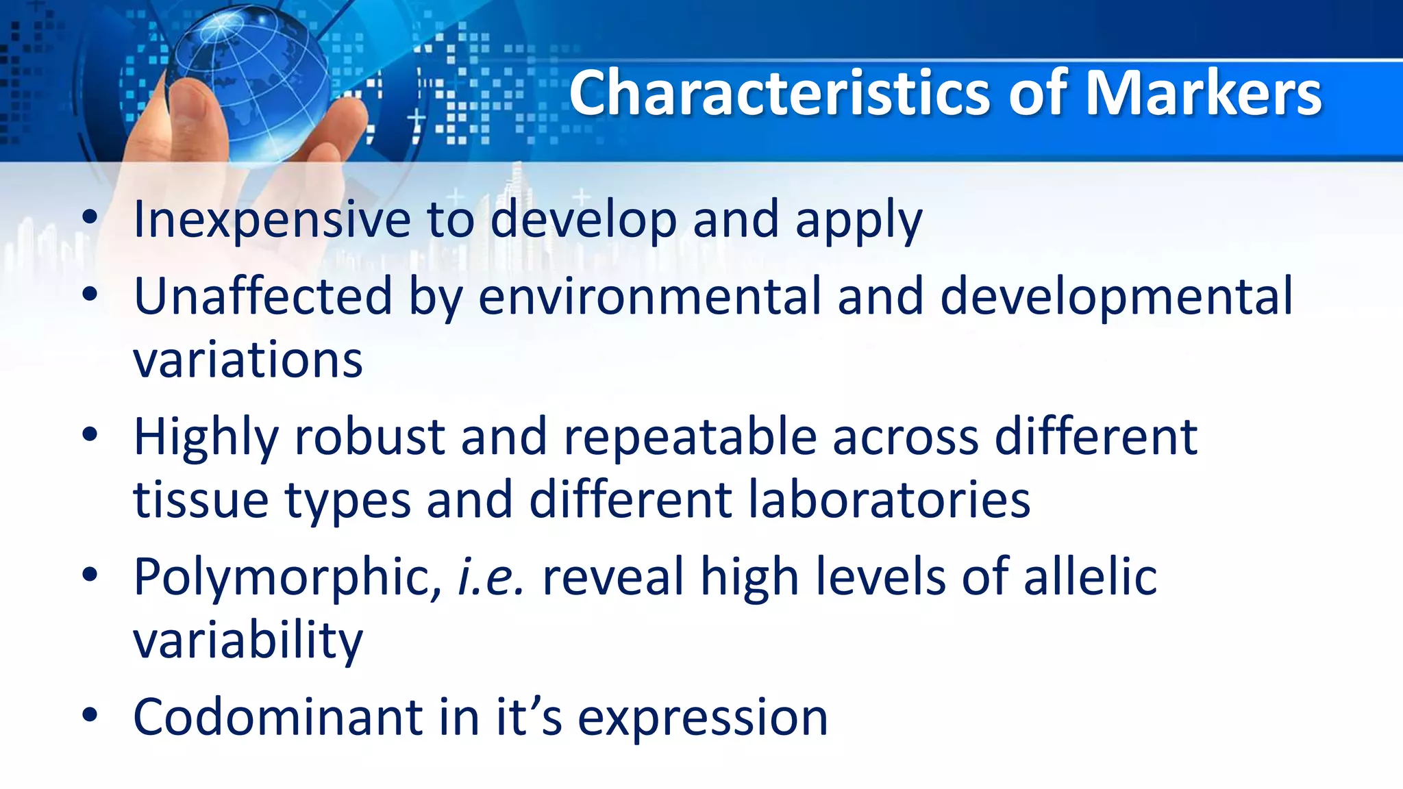 Morphological, Cytological and Biochemical Markers | PPTX