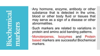 Morphological, Cytological and Biochemical Markers | PPTX