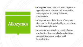 Morphological, Cytological and Biochemical Markers | PPTX