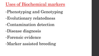 Morphological, Cytological and Biochemical Markers | PPTX