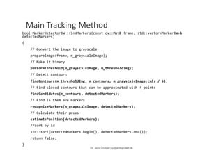 A Short Introduction to Computer Vision-based Marker Tracking | PDF