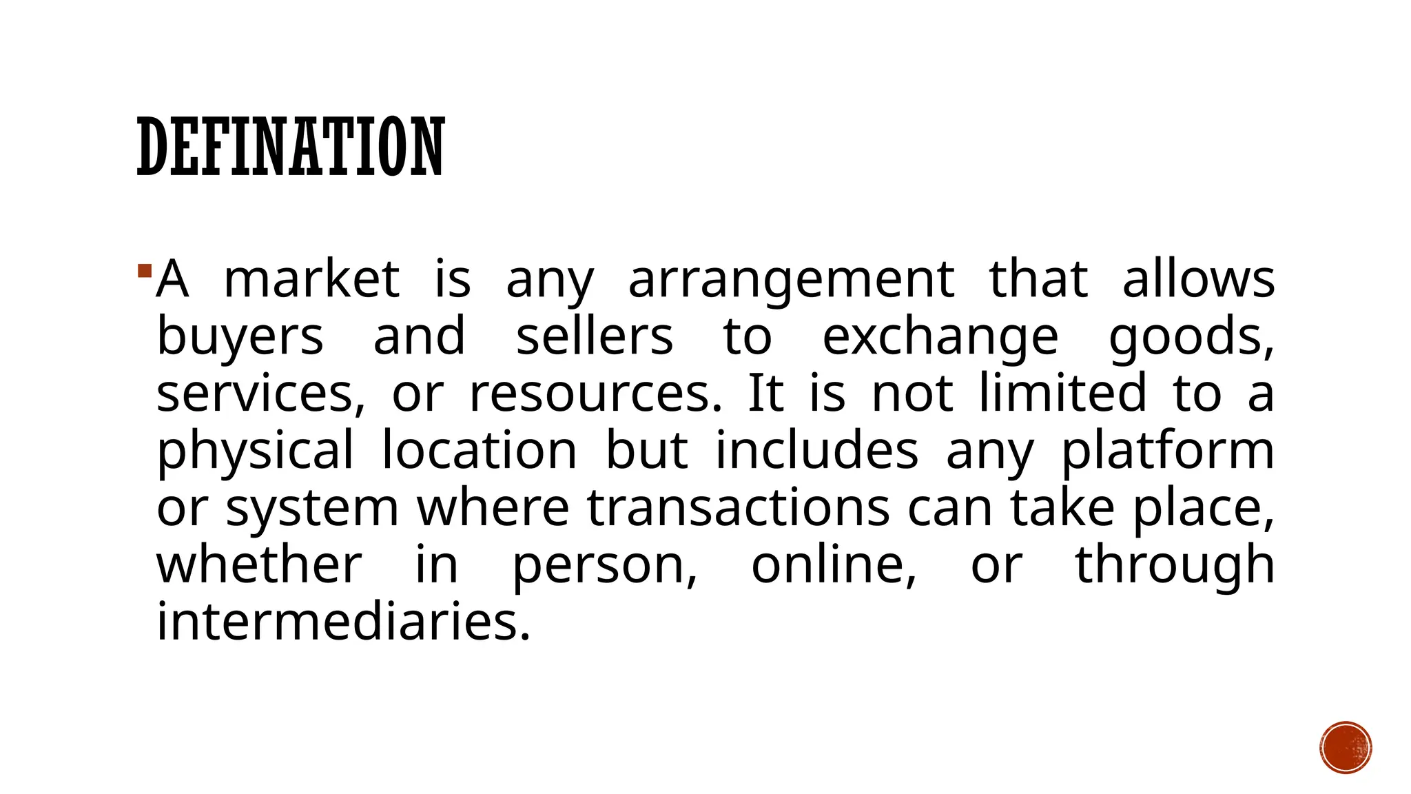 Market in economics terms in india: an overview.pptx | Commodities ...