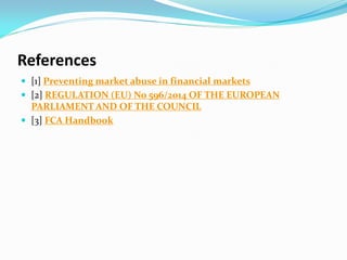 Market Abuse Regulation Introduction | PDF