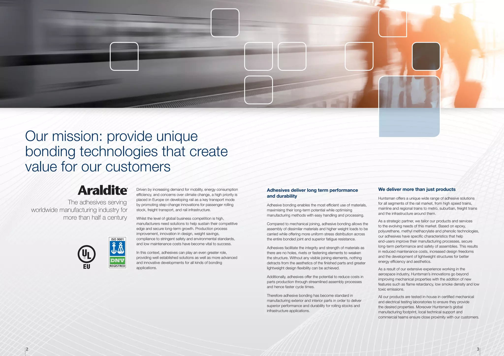 Bonding solutions for railway industry - Market brochure | PDF