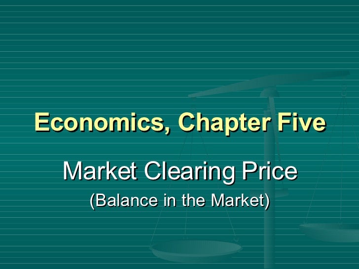 Market Clearing Price Market Clearing Price