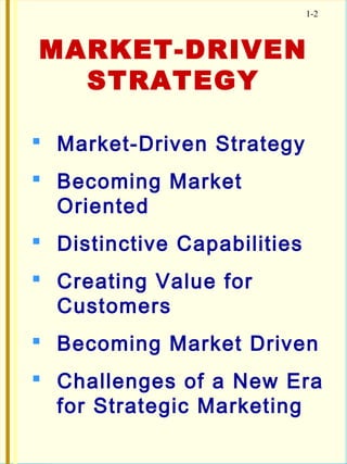 Market driven+strategy | PPT