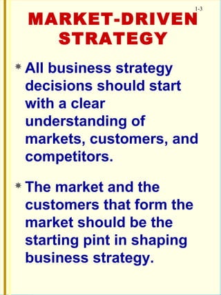 Market driven+strategy | PPT