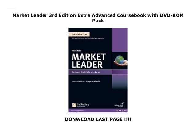 Market Leader 3rd Edition Extra Advanced Coursebook with DVD-ROM Pack