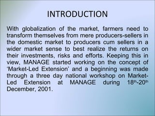 Market Led Extension | PPT