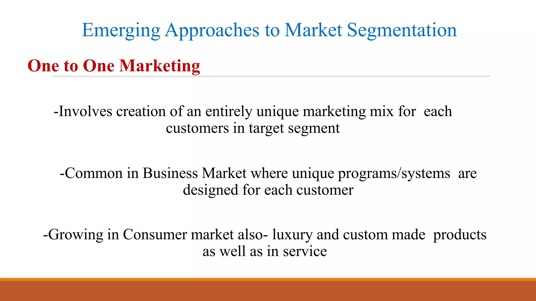 Markets, Segmentation, Targeting | PPT