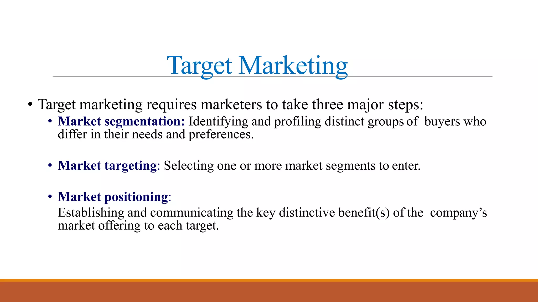 Markets, Segmentation, Targeting | PPT