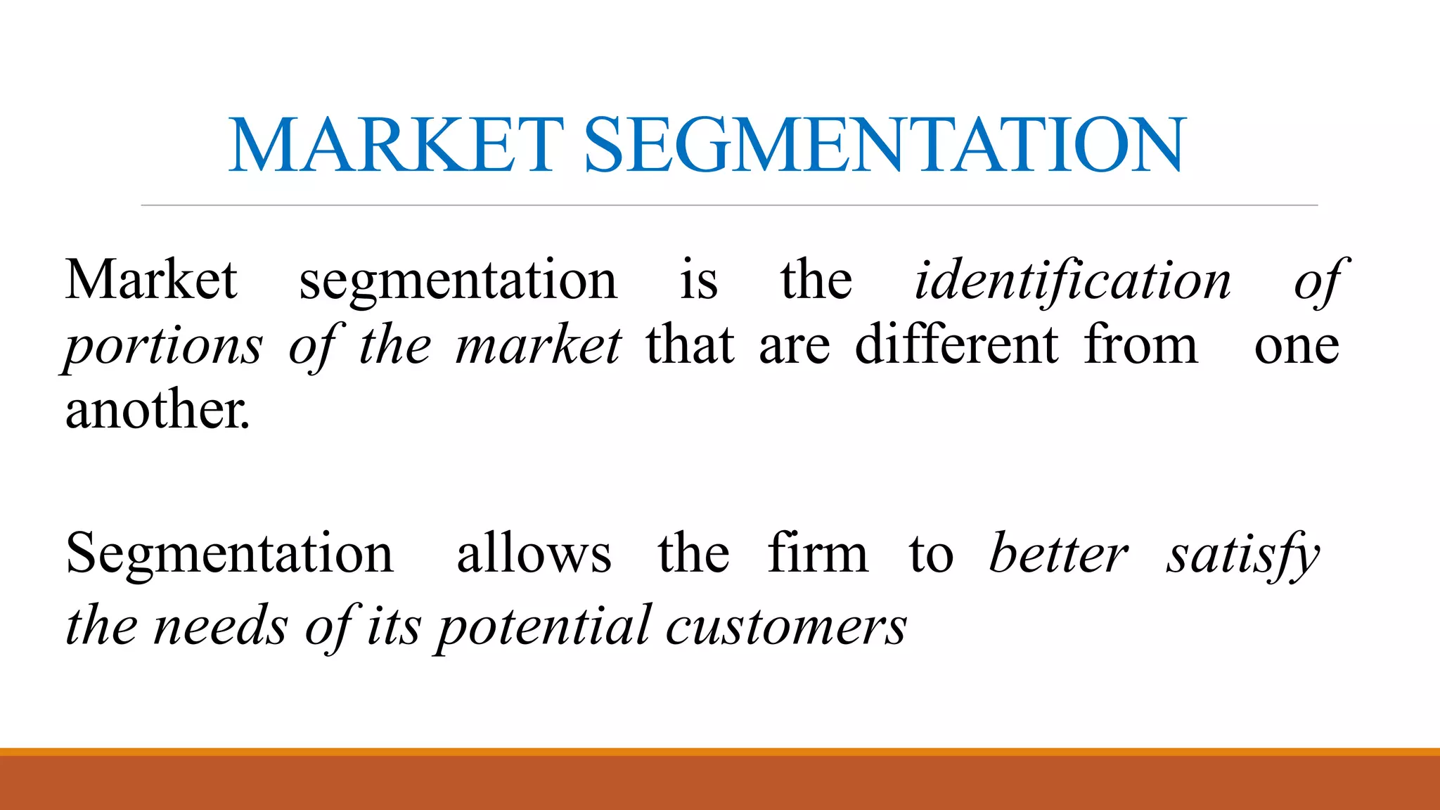 Markets, Segmentation, Targeting | PPT