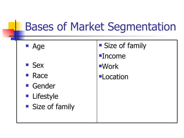 Market Segmentation Task | PPT