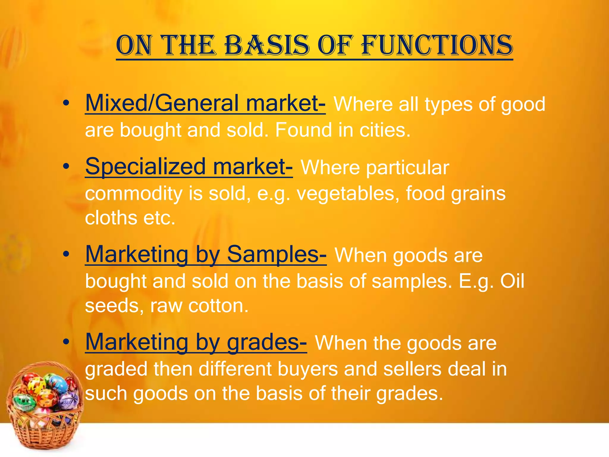 Classification of Market | PPTX