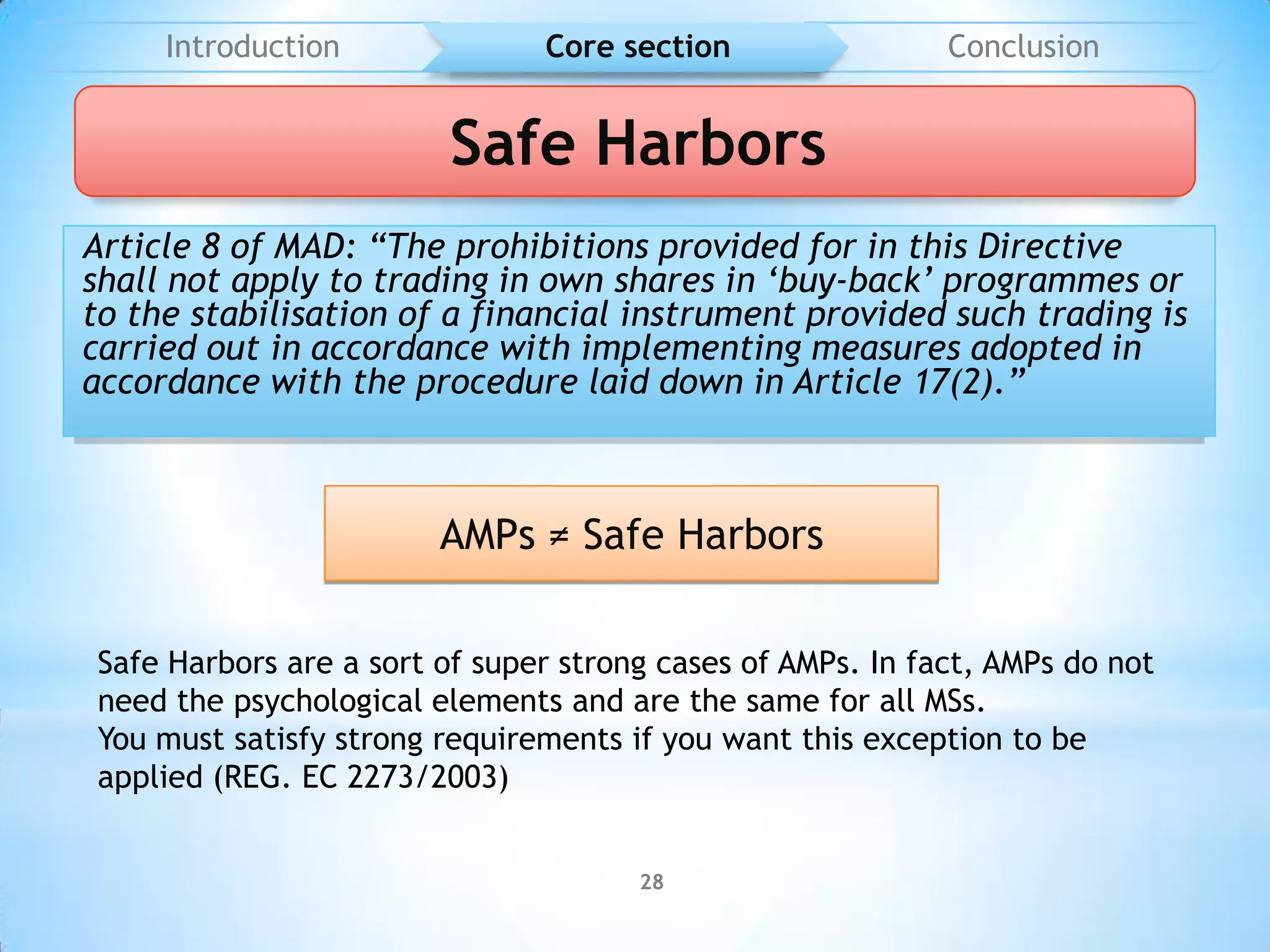 Market abuse directive and market manipulation | PPTX