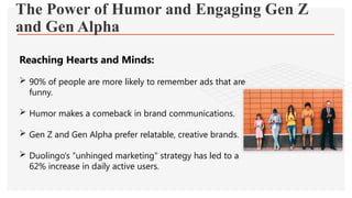 MARKETALE.pptx on power of humour in Genz | PPT