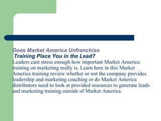 Market America Compensation Plan | PPS