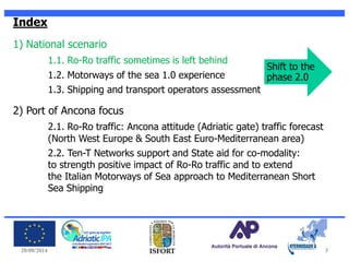 ORIGIN DESTINATION RO-RO AND CONTAINER TRAFFIC ANALYSIS | PDF