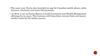 Market Analysis of Paytm | PPTX