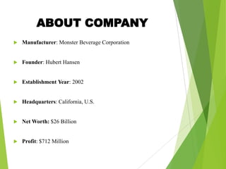 Market Analysis of Monster Energy Drinks | PDF