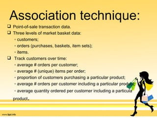 Market basket analysis | PPT