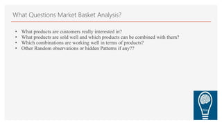 Market basket analysis | Association Rules Mining | R Programming | PPTX