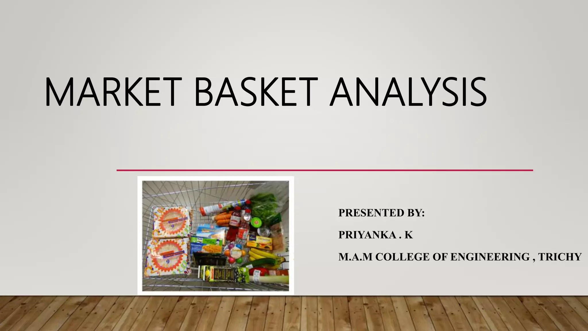 Market basket analysis | PPTX