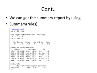 Market basketanalysis using r | PPTX
